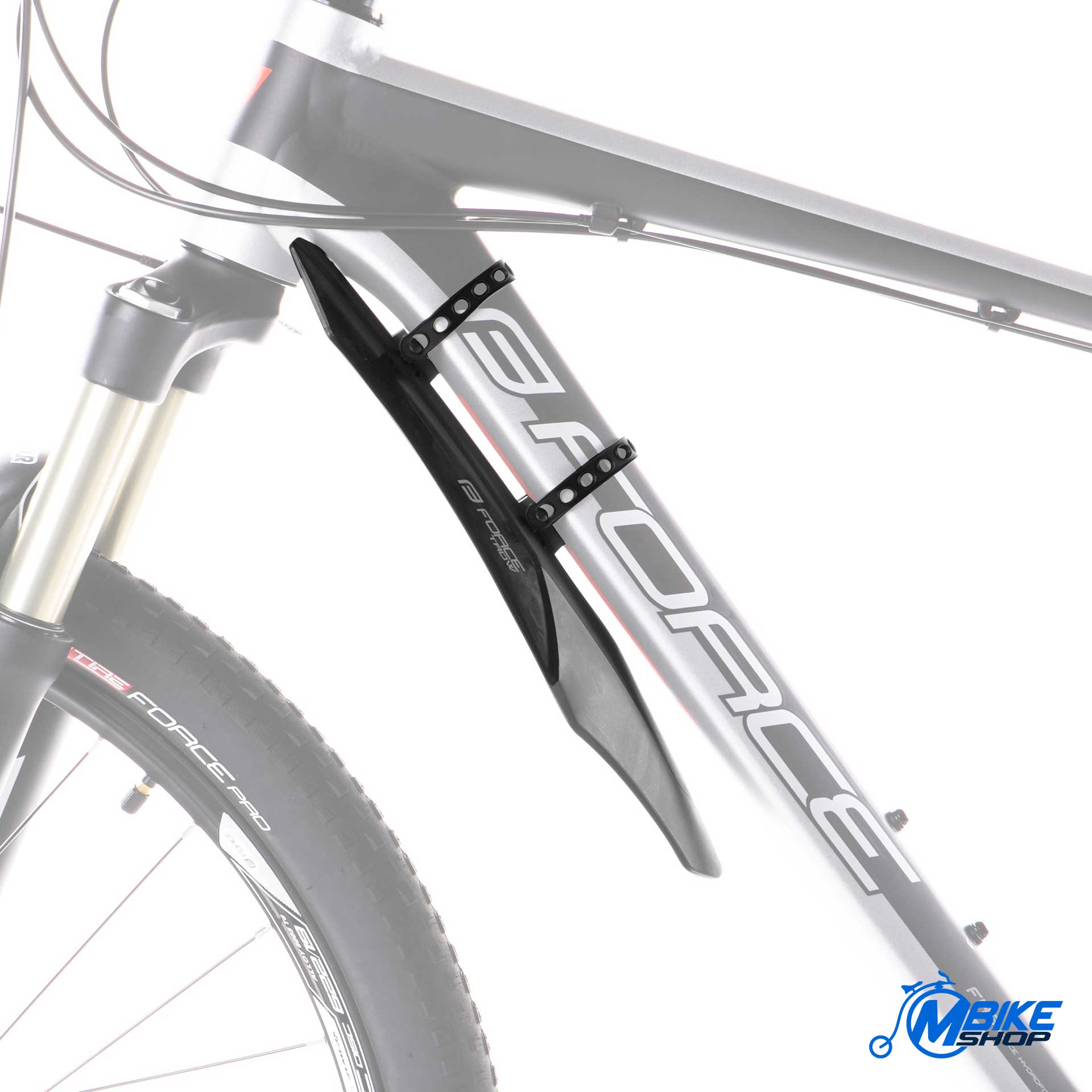 Blatobran FORCE Trow ispod rama + gumeni grip Gray/Black