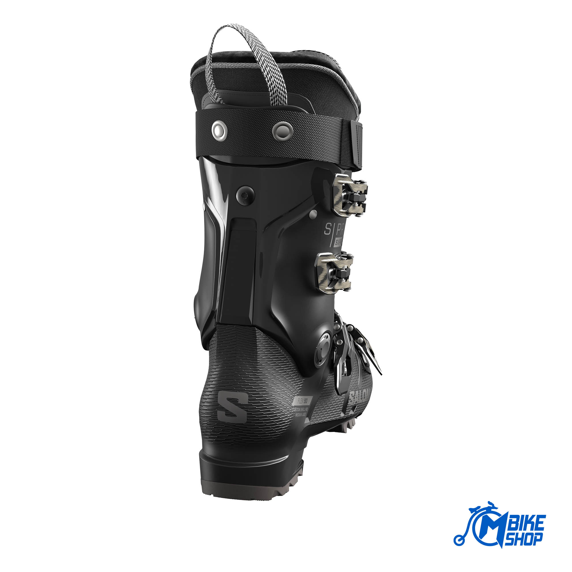 Ženske ski pancerice SALOMON S/PRO Supra 90 GW Black/Light Bronze Met