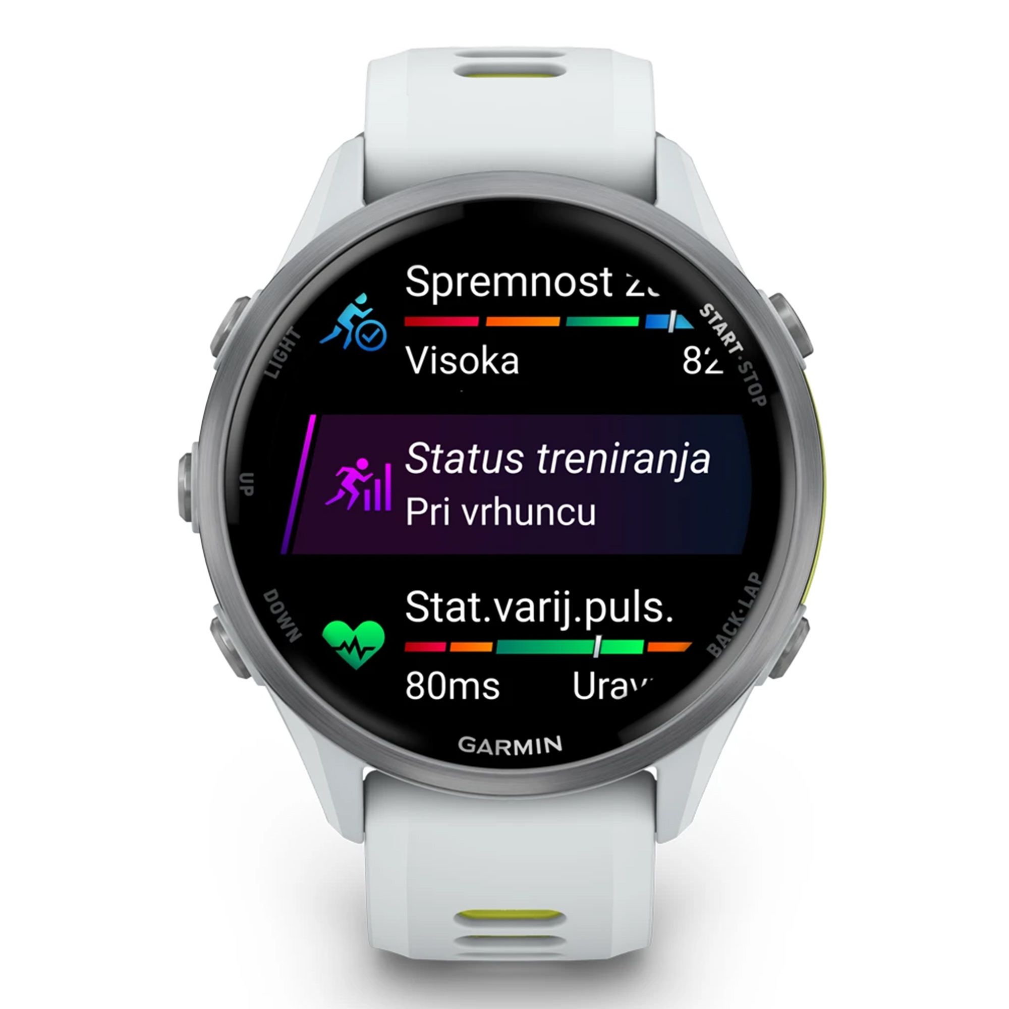 GARMIN Forerunner 970 Titanium Whitestone Amp Yellow