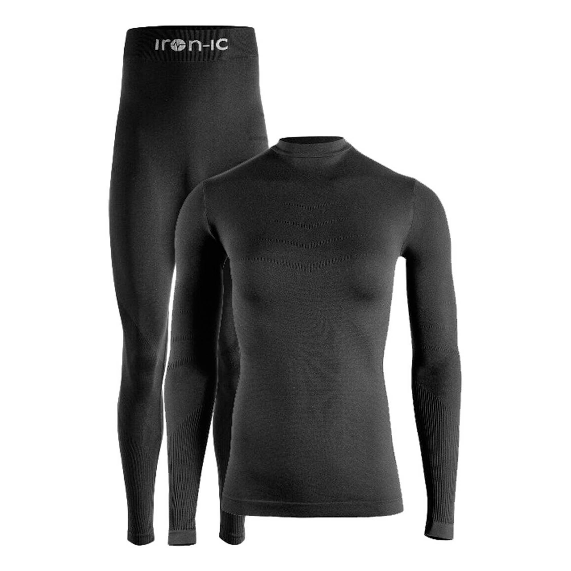 Aktivni veš IRON-IC Ženski set Helanke + Majica Black