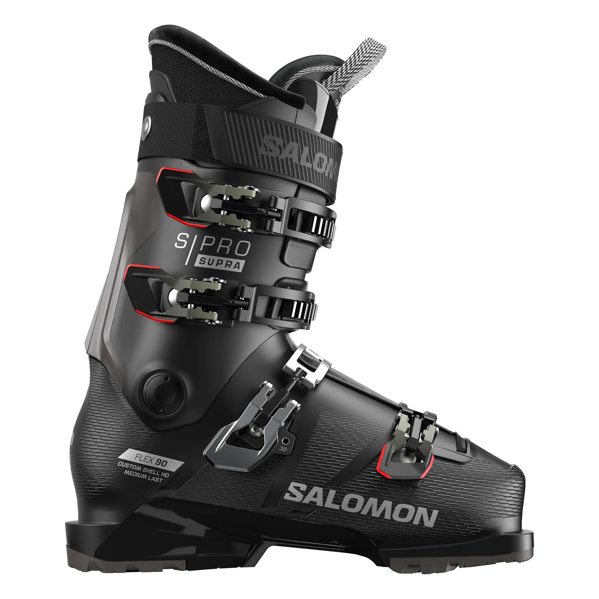 Ski pancerice SALOMON S/PRO Supra 90 GW Black/Silver Metallic